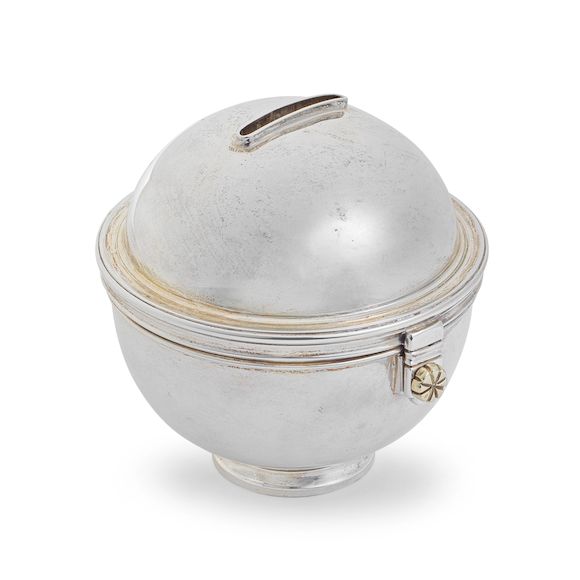 Bonhams : An Italian silver money box stamped 925, STERLING, BVLGARI ...