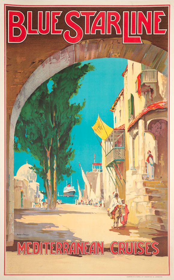 Bonhams : MAURICE RANDALL (1865-1950) BLUE STAR LINE. MEDITERRANEAN CRUISES