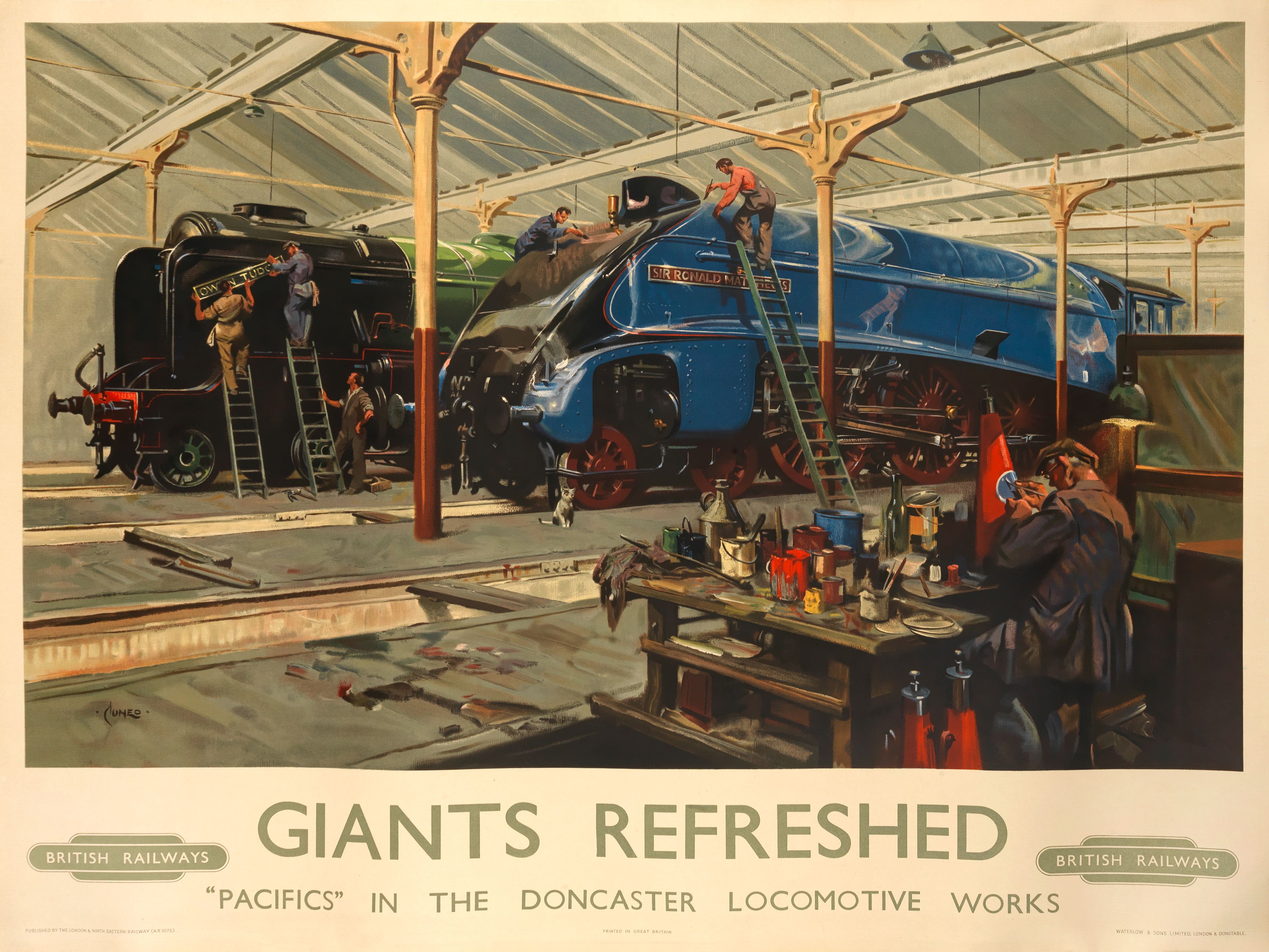 Bonhams : TERENCE CUNEO (1907-1996) GIANTS REFRESHED, British Railways