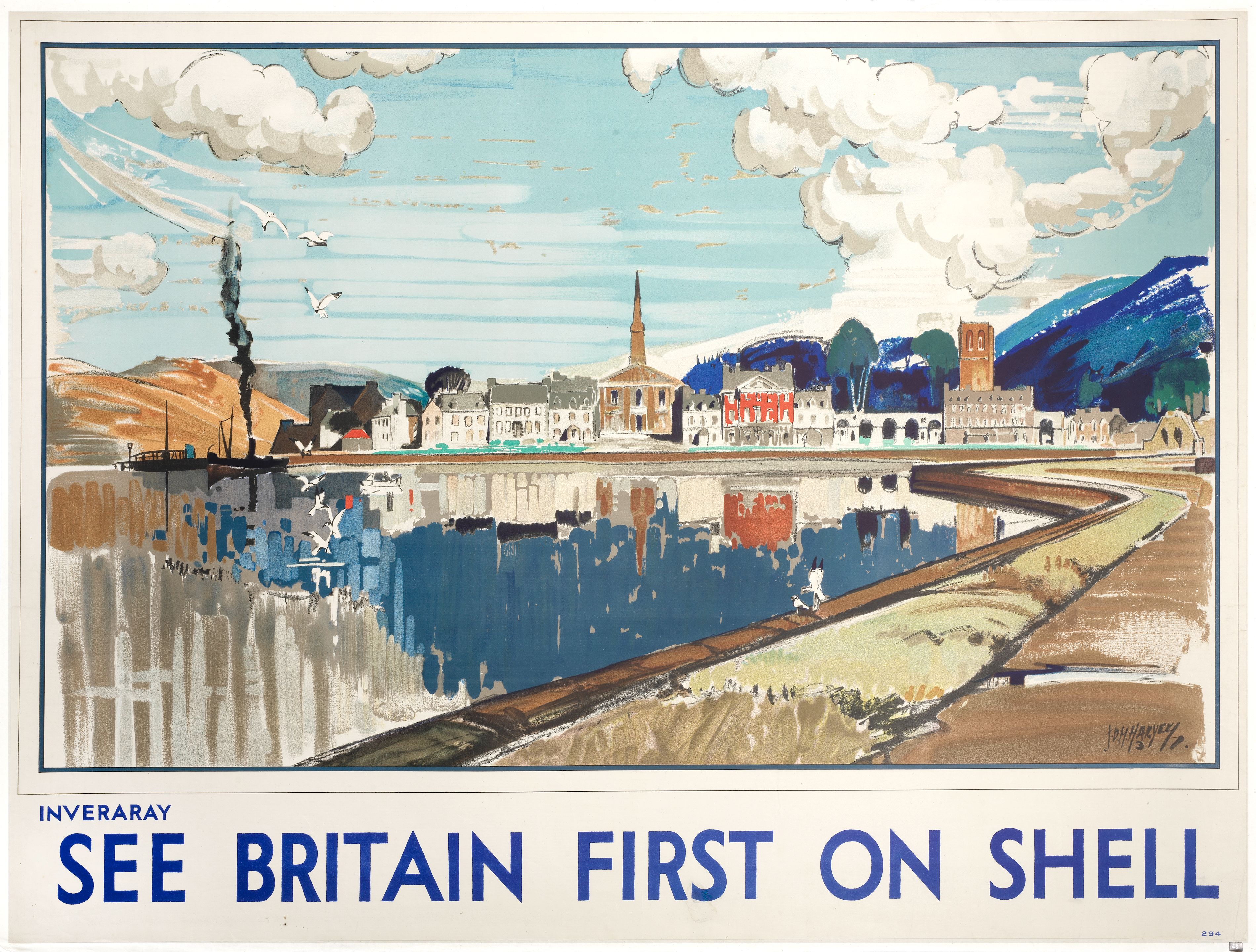 Bonhams : J.D.H.HARVEY SEE BRITAIN FIRST ON SHELL, INVERARAY