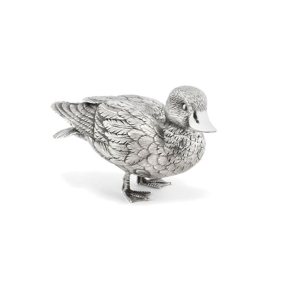 Bonhams : A silver Teal Duck Francis Howard, London, with 2022 Platinum ...