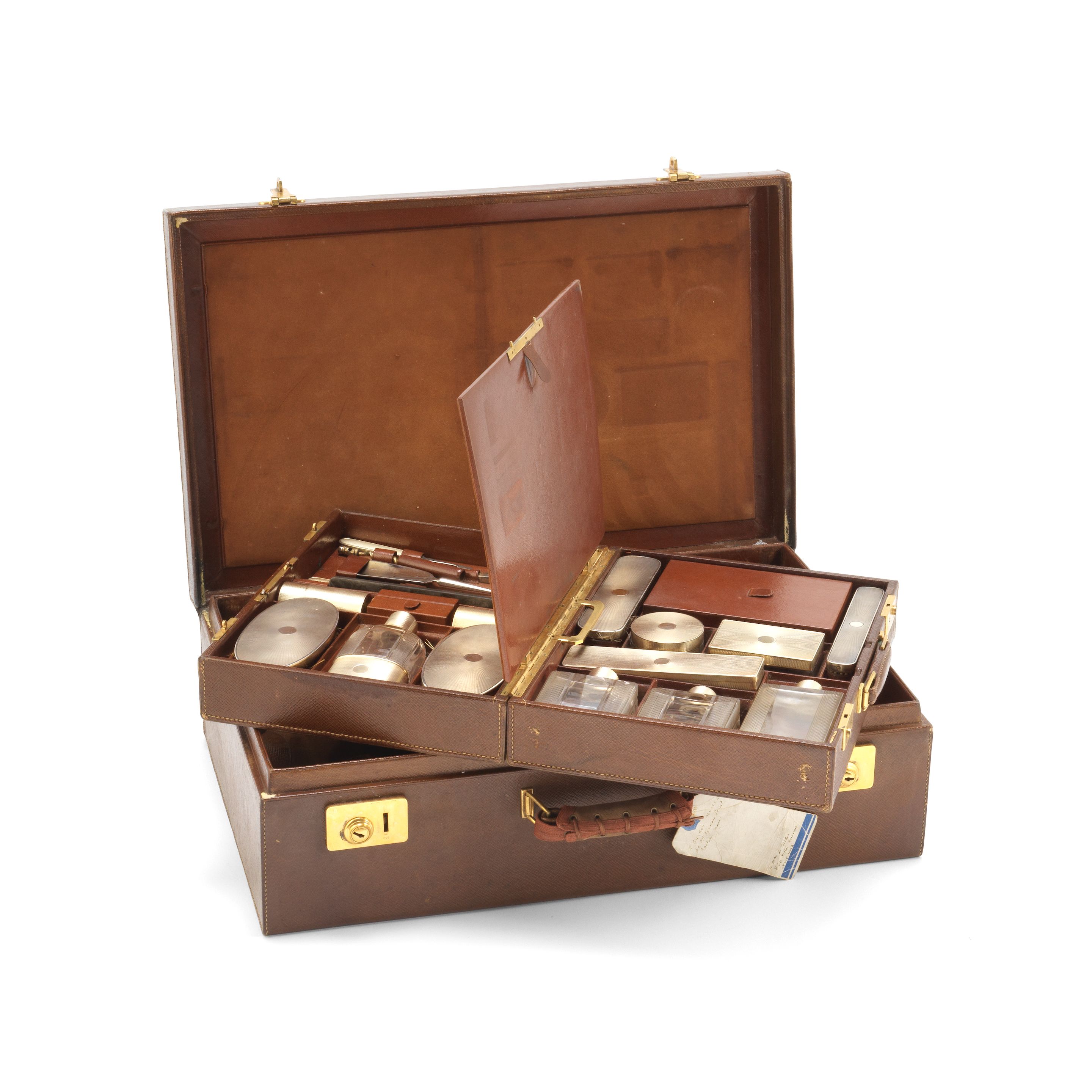 Bonhams : A French gentleman's dressing case with silver-gilt ...