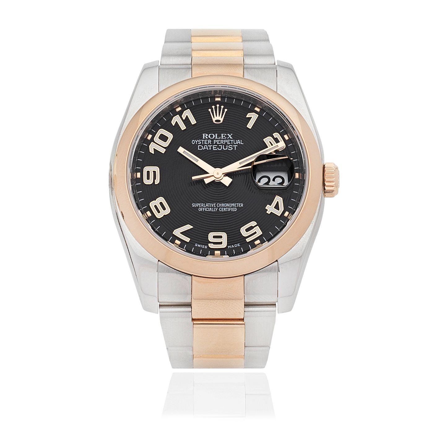 Bonhams : Rolex. A stainless steel and rose gold automatic calendar ...