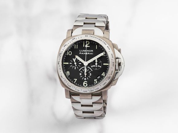 Bonhams Cornette de Saint Cyr : Panerai. Chronographe bracelet en acier ...