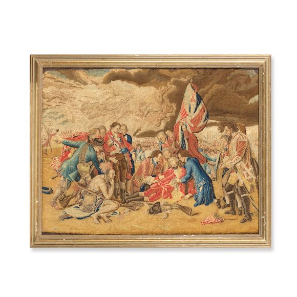 Bonhams : A needlework picture after Benjamin West (1738-1820) Late ...