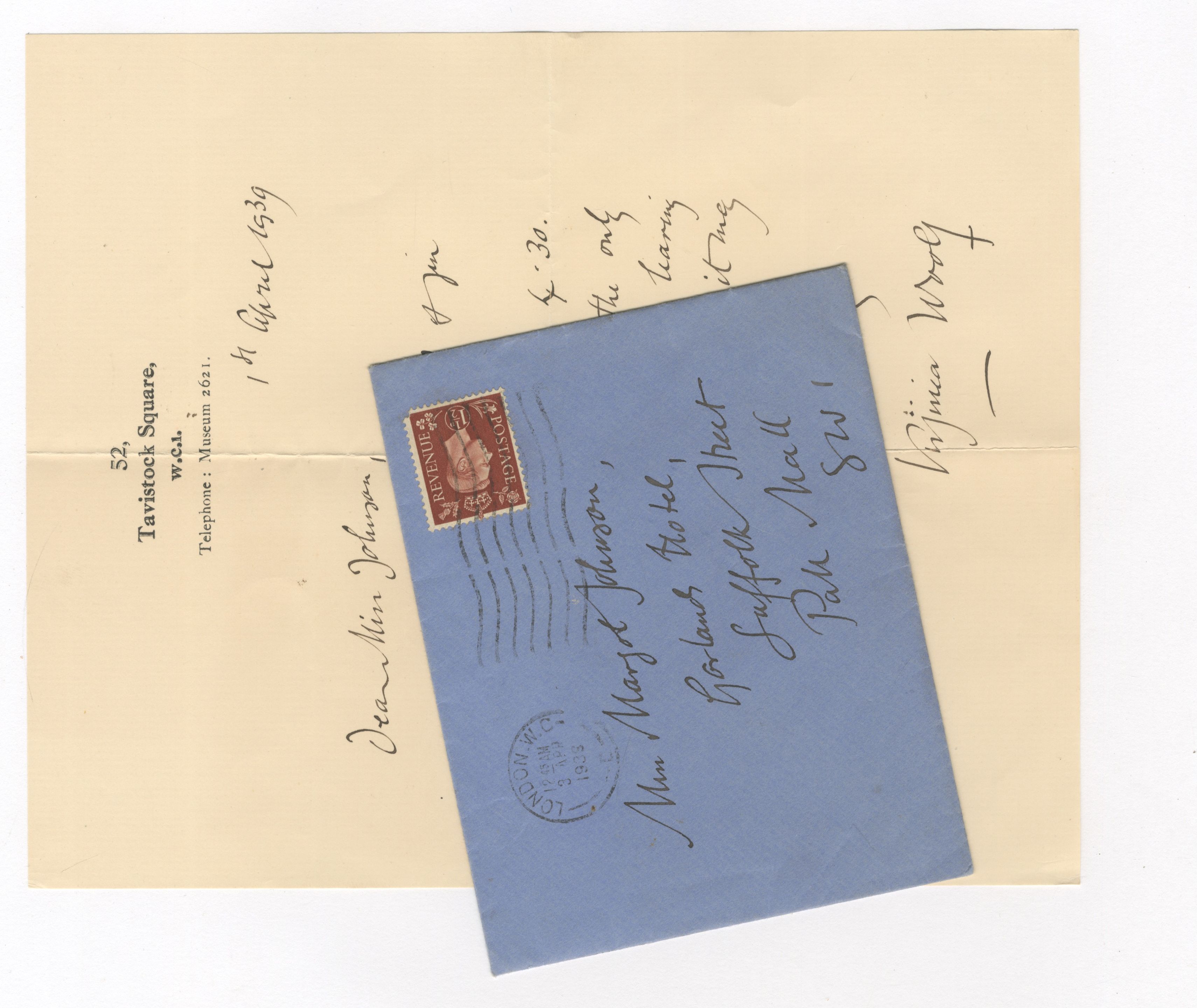 Bonhams : WOOLF (VIRGINIA) Autograph letter signed (Virginia Woolf) to ...