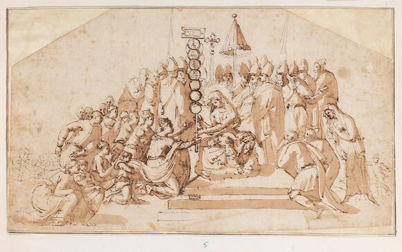 Bonhams : Attributed to Giovanni Battista Ricci (Novara circa 1537-1627 Rome) An Allegory of ...