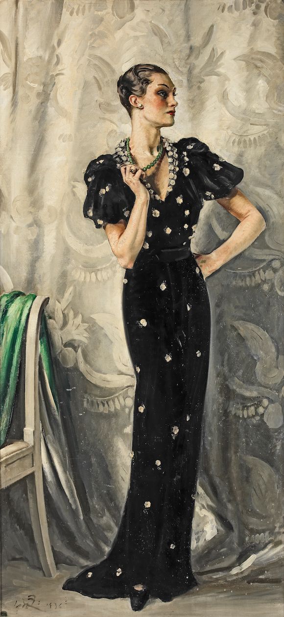 Bonhams : William Bruce Ellis Ranken (British, 1881-1941) 'Jade and Black'