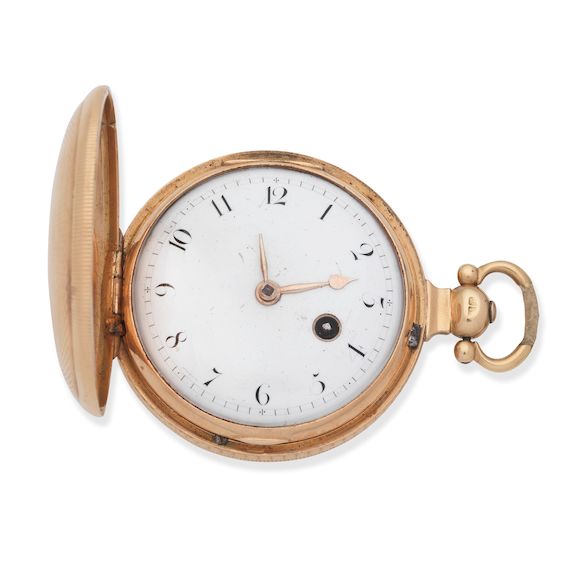 Bonhams : Barwise, London. An 18K gold key wind full hunter pocket ...