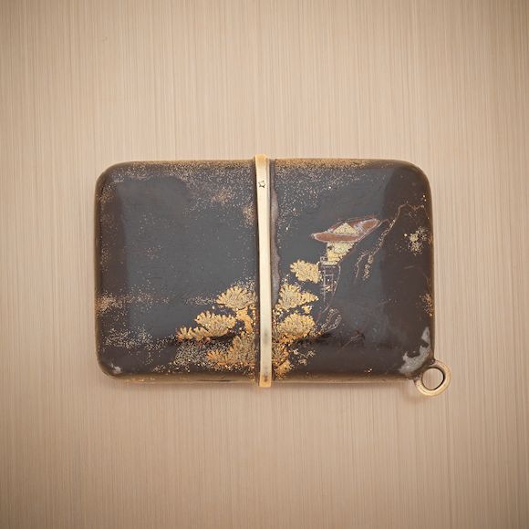 Bonhams : Movado. A silver gilt manual wind purse watch with maki-e ...