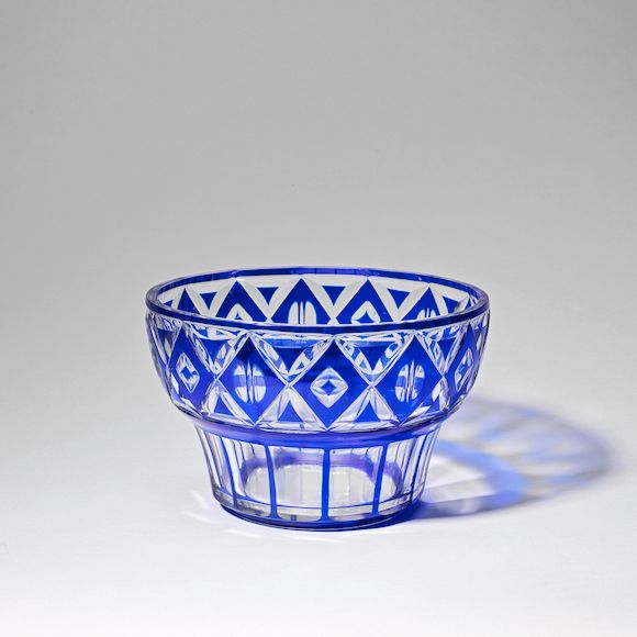 Bonhams : Attributed to Fachschule Haida Glass bowl, circa 1920
