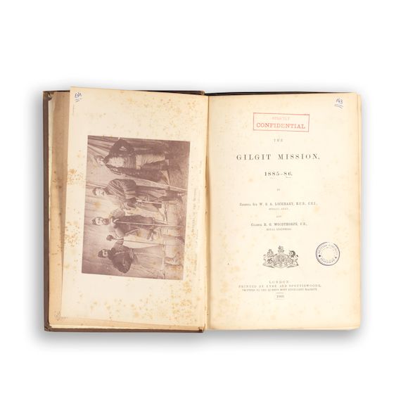 Bonhams : INDIA LOCKHART (WILLIAM STEPHEN ALEXANDER) and ROBERT GOSSET WOODTHORPE. The Gilgit ...