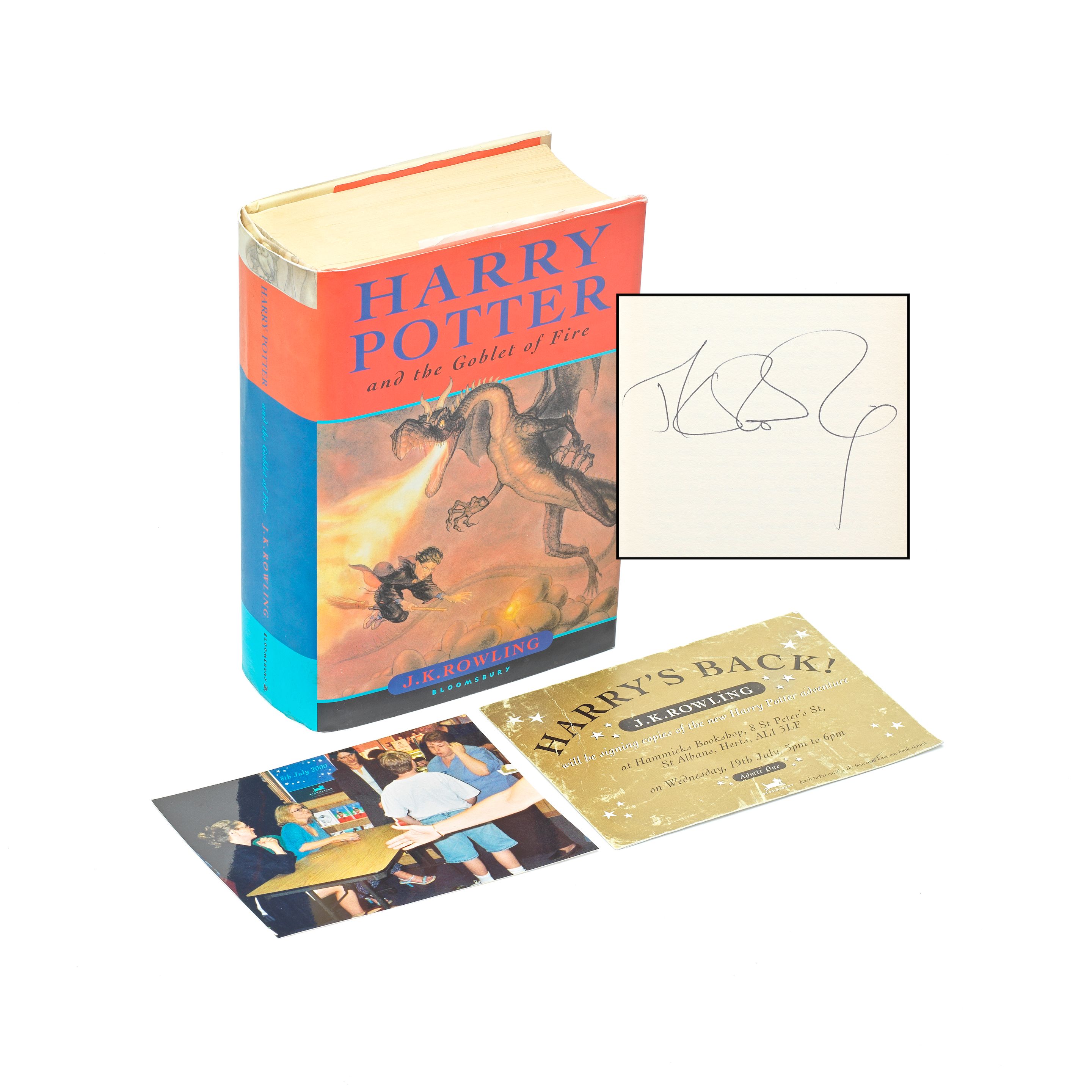 Bonhams : ROWLING (J.K.) Harry Potter and the Goblet of Fire, FIRST ...