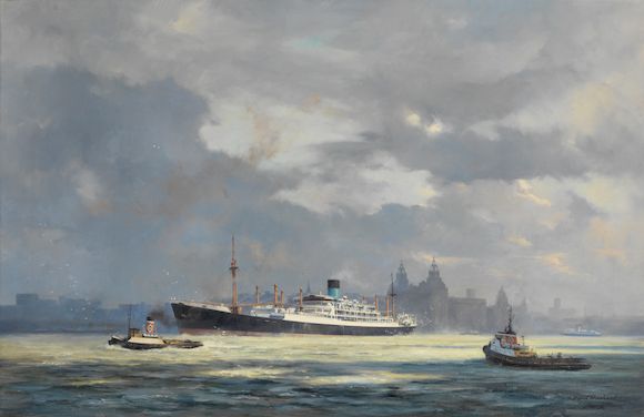 Bonhams : David Shepherd C.B.E. (British, 1931-2017) Helenus on the Mersey