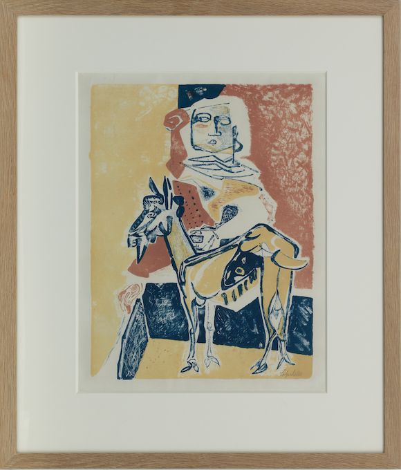Bonhams : Robert Colquhoun (British, 1914-1962) Woman and Goat, 1948 ...