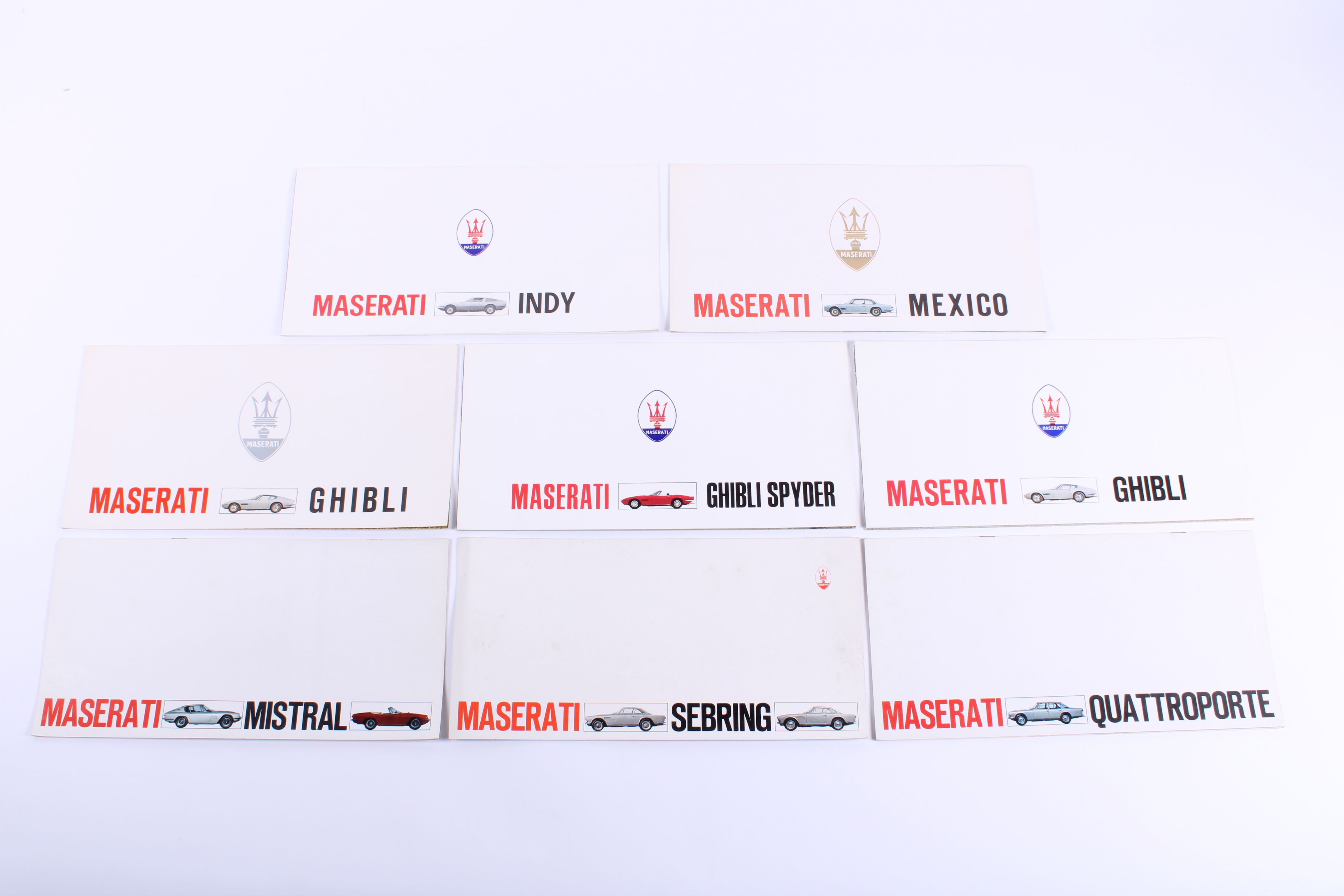 Bonhams Cars : Maserati - eight sales brochures and catalogues, 1963 ...