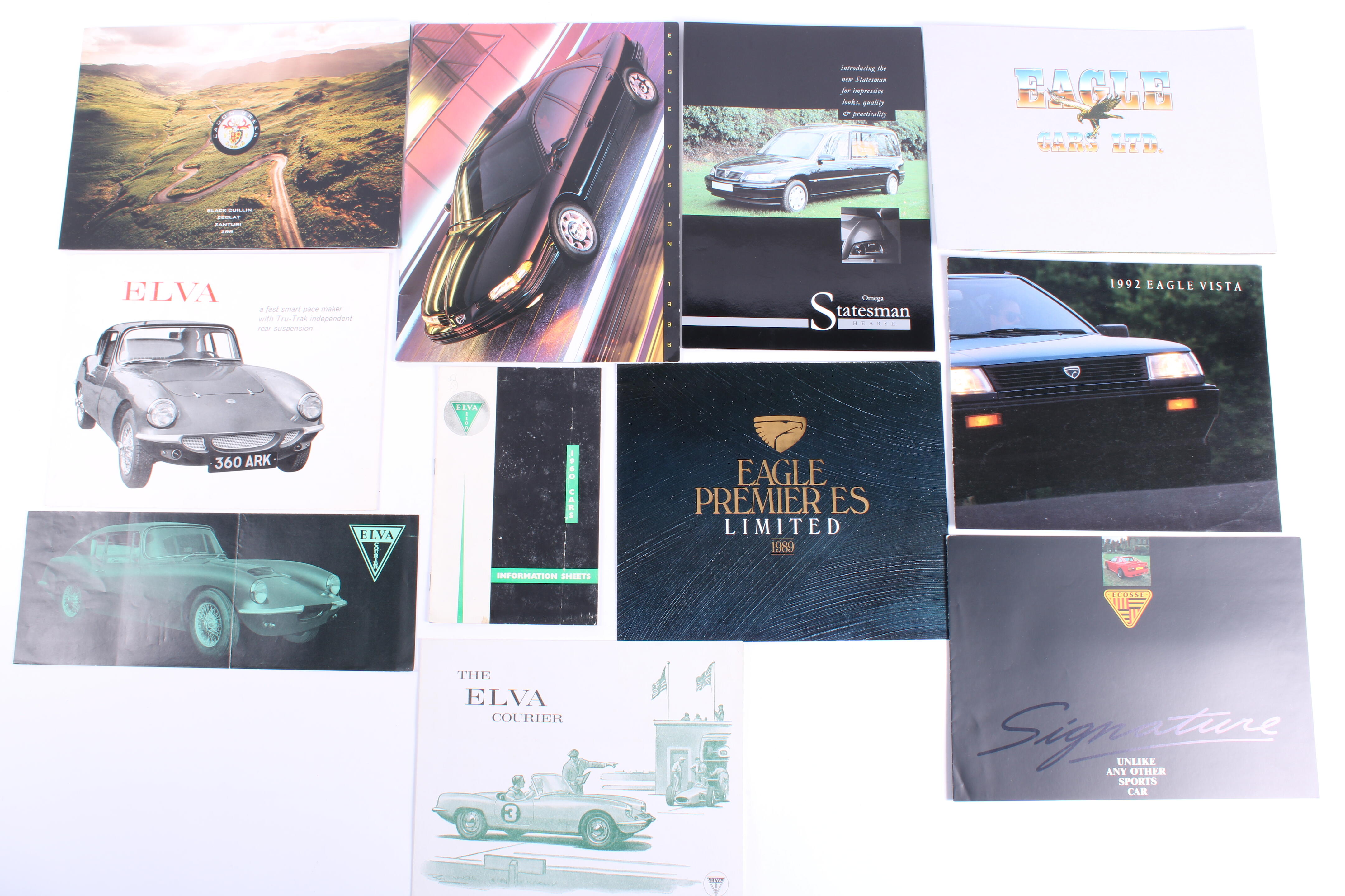 Bonhams Cars : "E" - assorted sales brochures and ephemera, ((Qty))