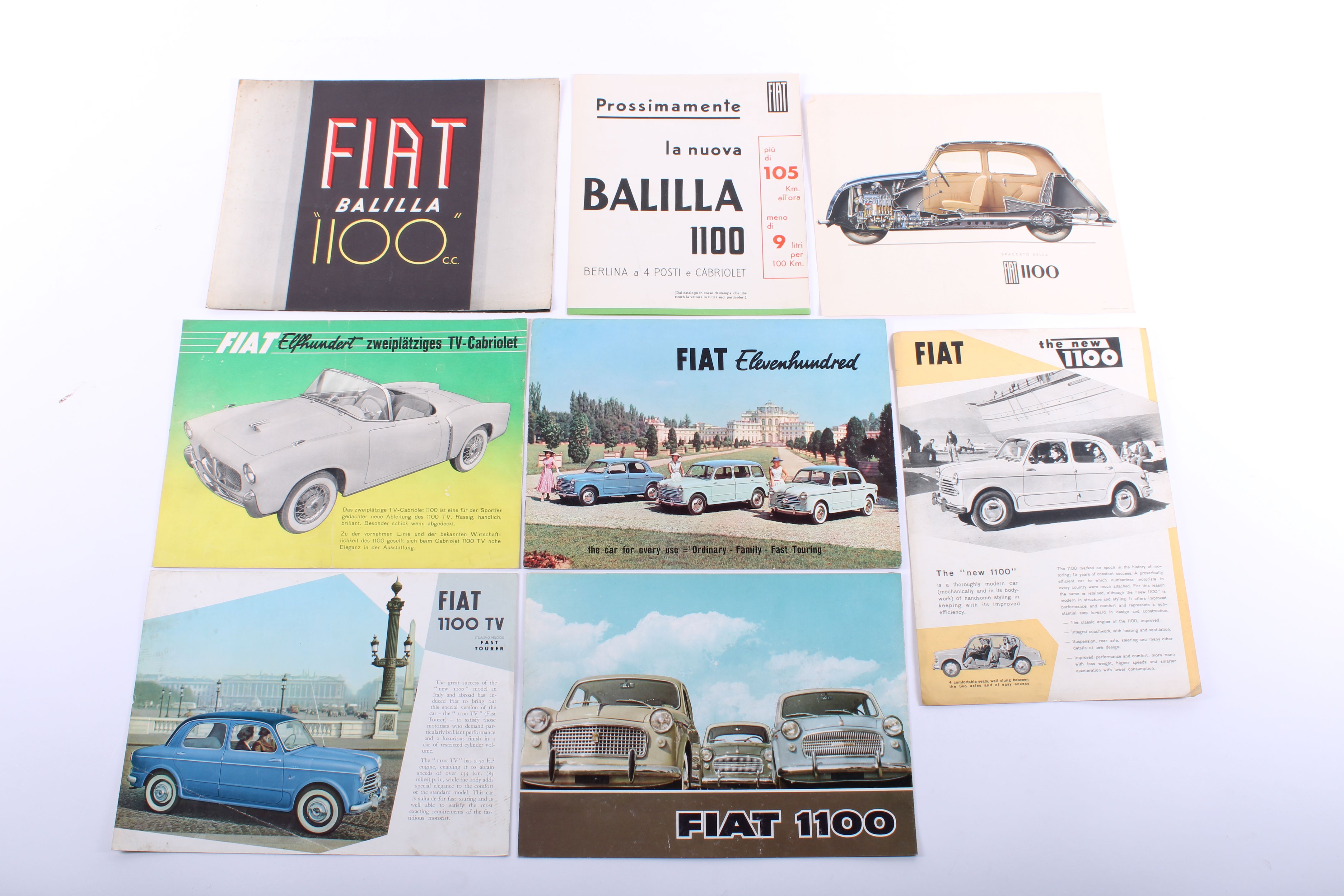 Bonhams Cars : FIAT - assorted sales brochures, catalogues and ephemera ...