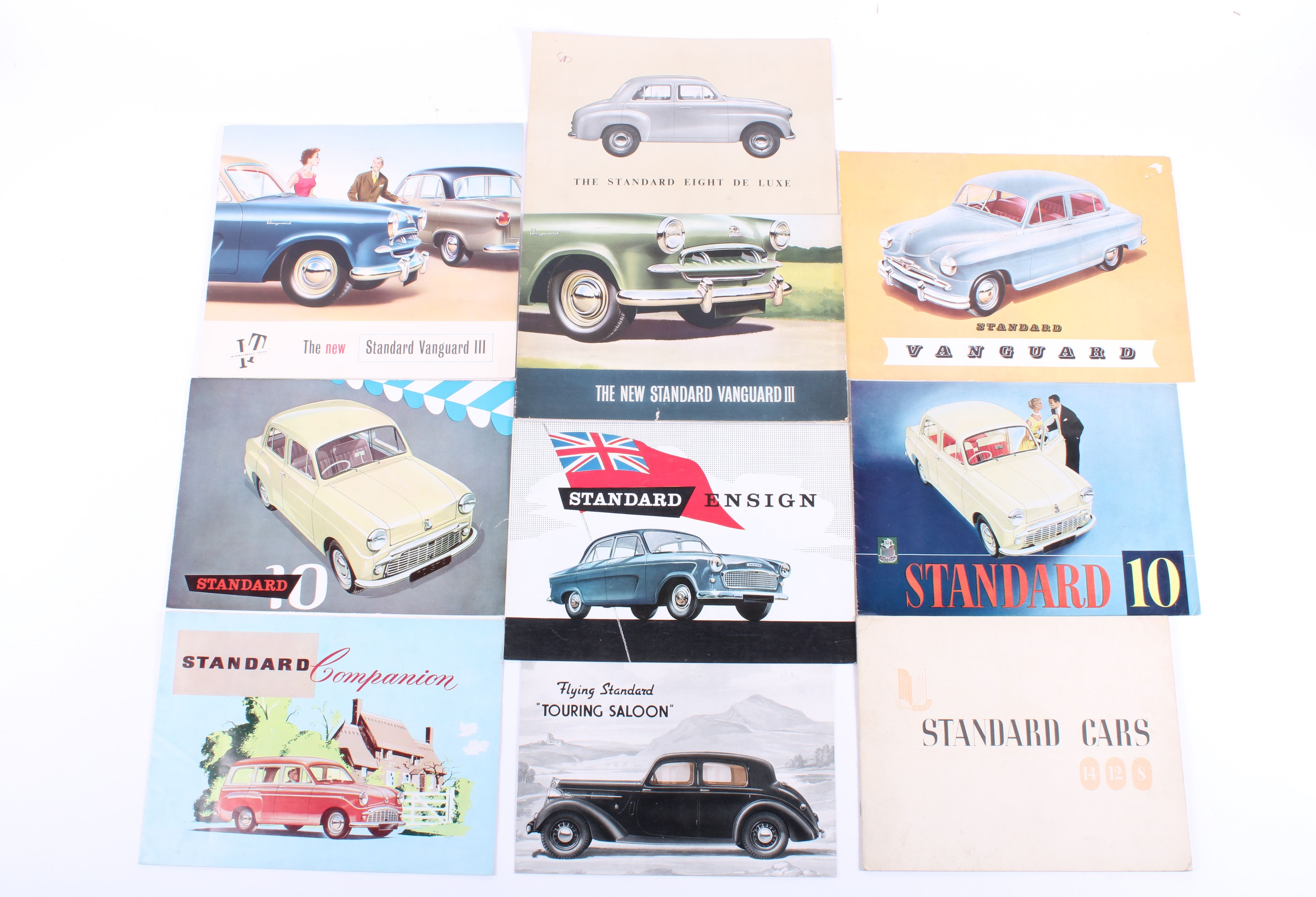 Bonhams Cars : Standard - assorted sales brochures, catalogues and ephemera, 1938 - 1962, ((Qty))
