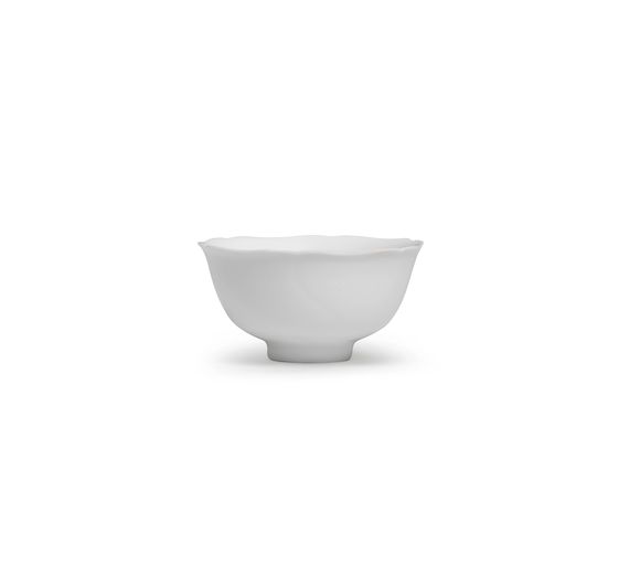 Bonhams : A WHITE-GLAZED 'MALLOW' CUP Yongzheng six-character mark and ...