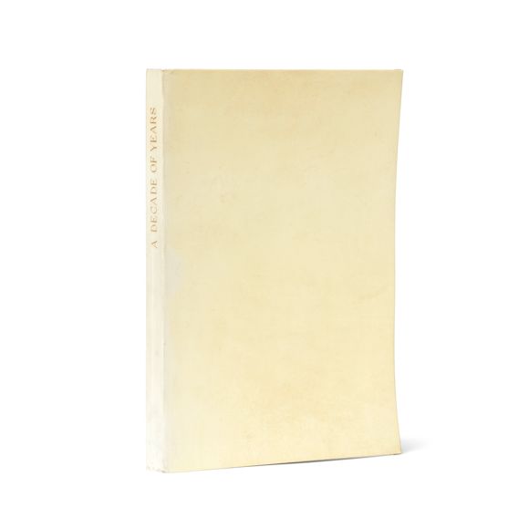 Bonhams : DOVES PRESS WORDSWORTH (WILLIAM) A Decade of Years. Poems ...