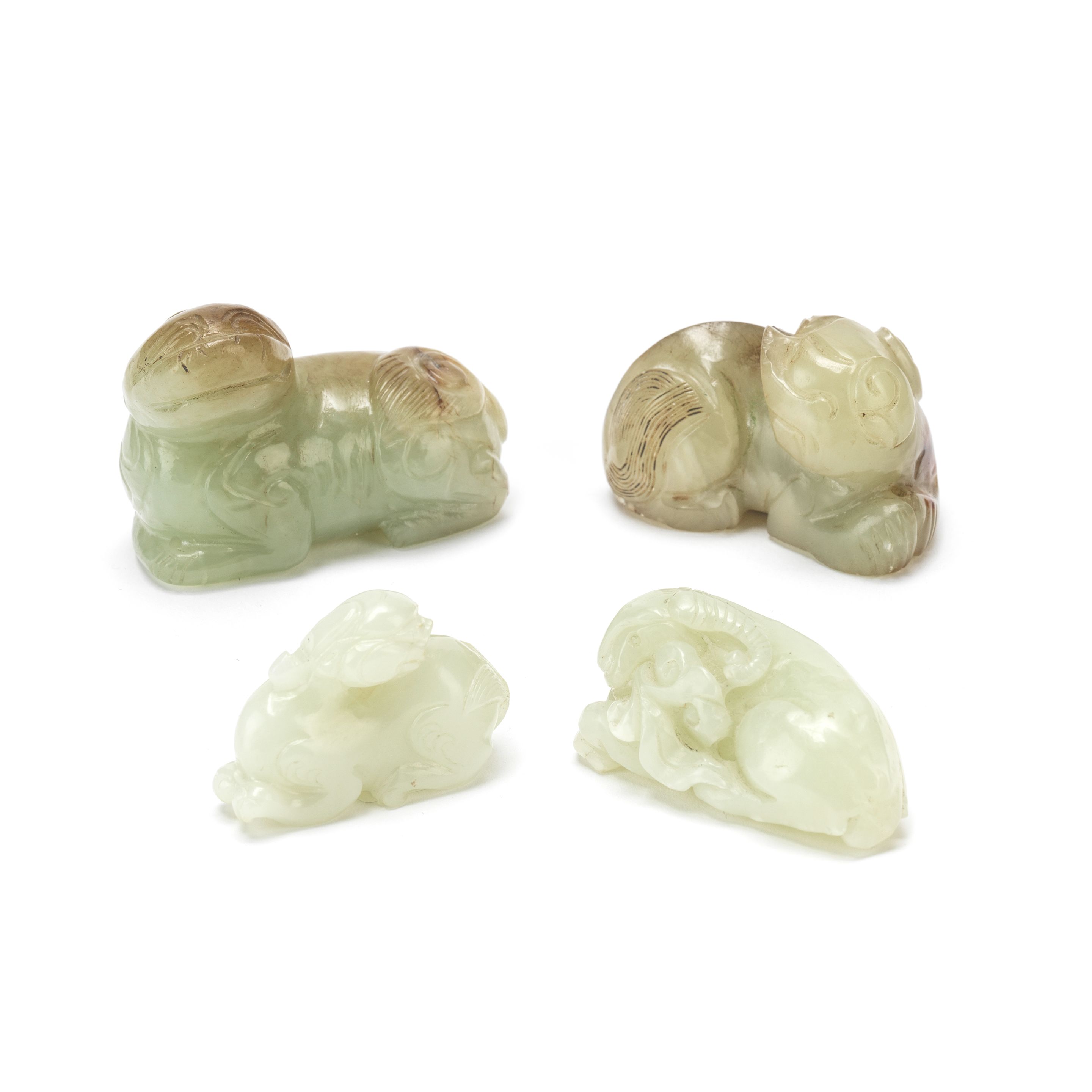 Bonhams : FOUR JADE 'ANIMAL' CARVINGS 18th/19th century (4)