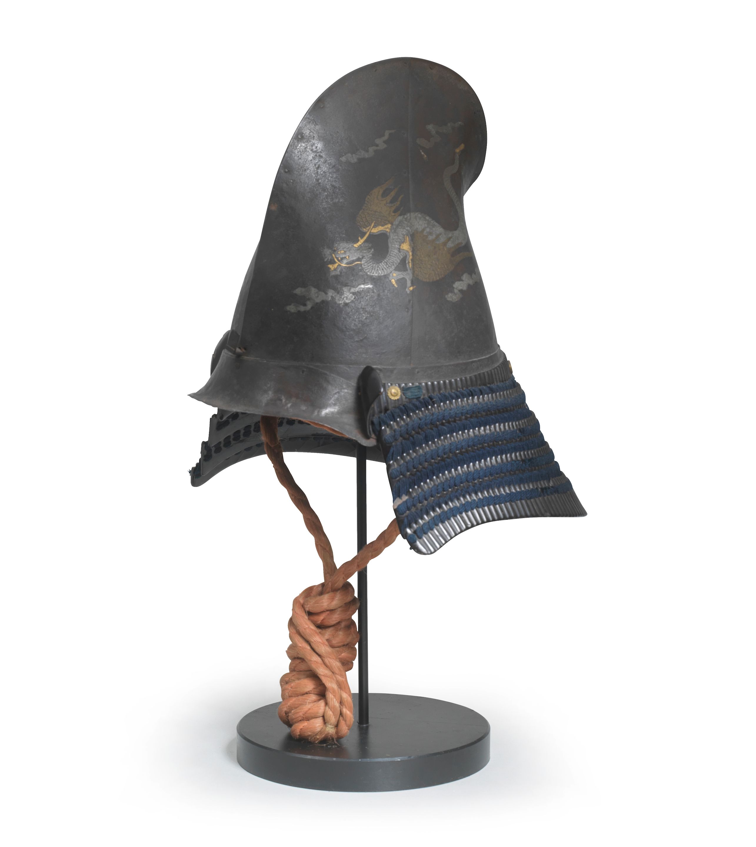 Bonhams : AN INLAID IRON EBOSHI NARI KABUTO (HELMET) Edo period (1615 ...