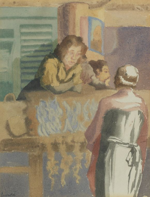 Bonhams : Thérèse Lessore (French, 1884-1945) The fishmarket