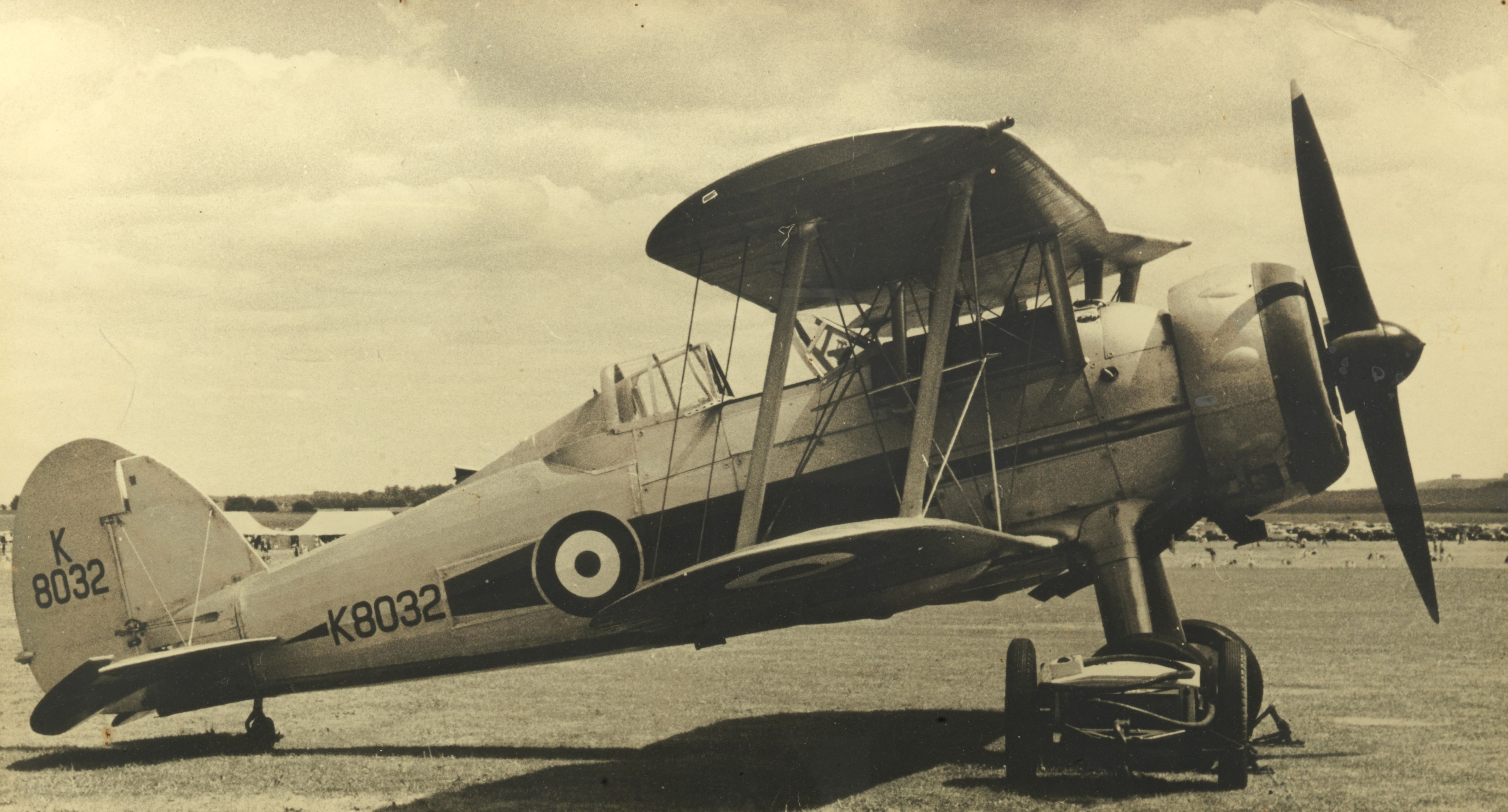 Bonhams Cars : A framed photograph of a Gloster Gladiator bi-plane, ((5))