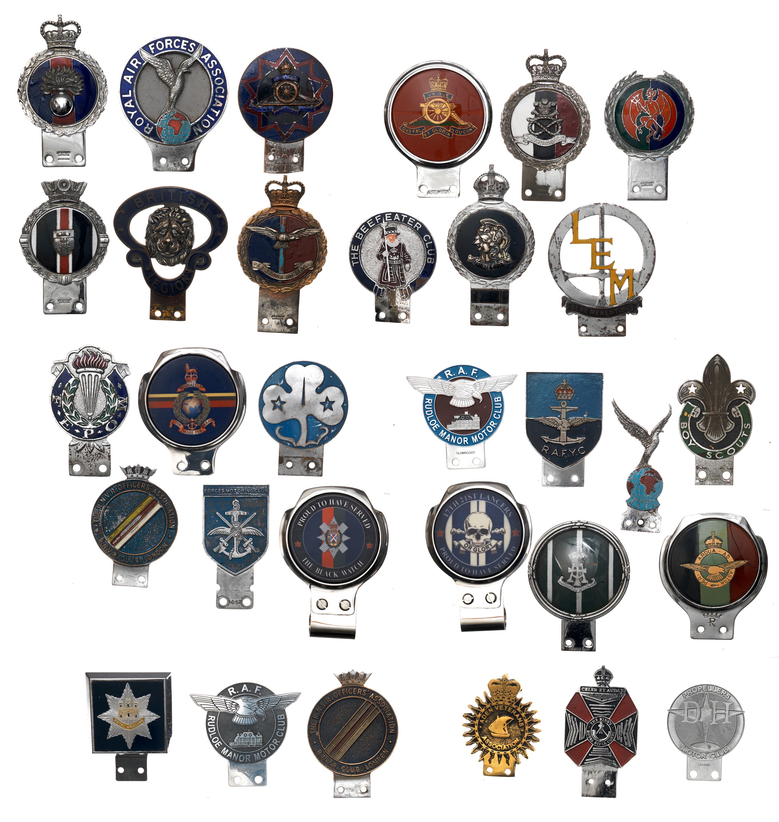 Bonhams Cars : British Military and Armed Forces related car badges, ((31))