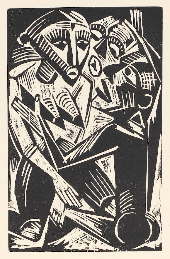 Bonhams : Max Pechstein (German, 1881-1955) Weib vom Manne begehrt ...