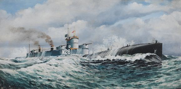 Bonhams : English School, 20th Century K26 Submarine
