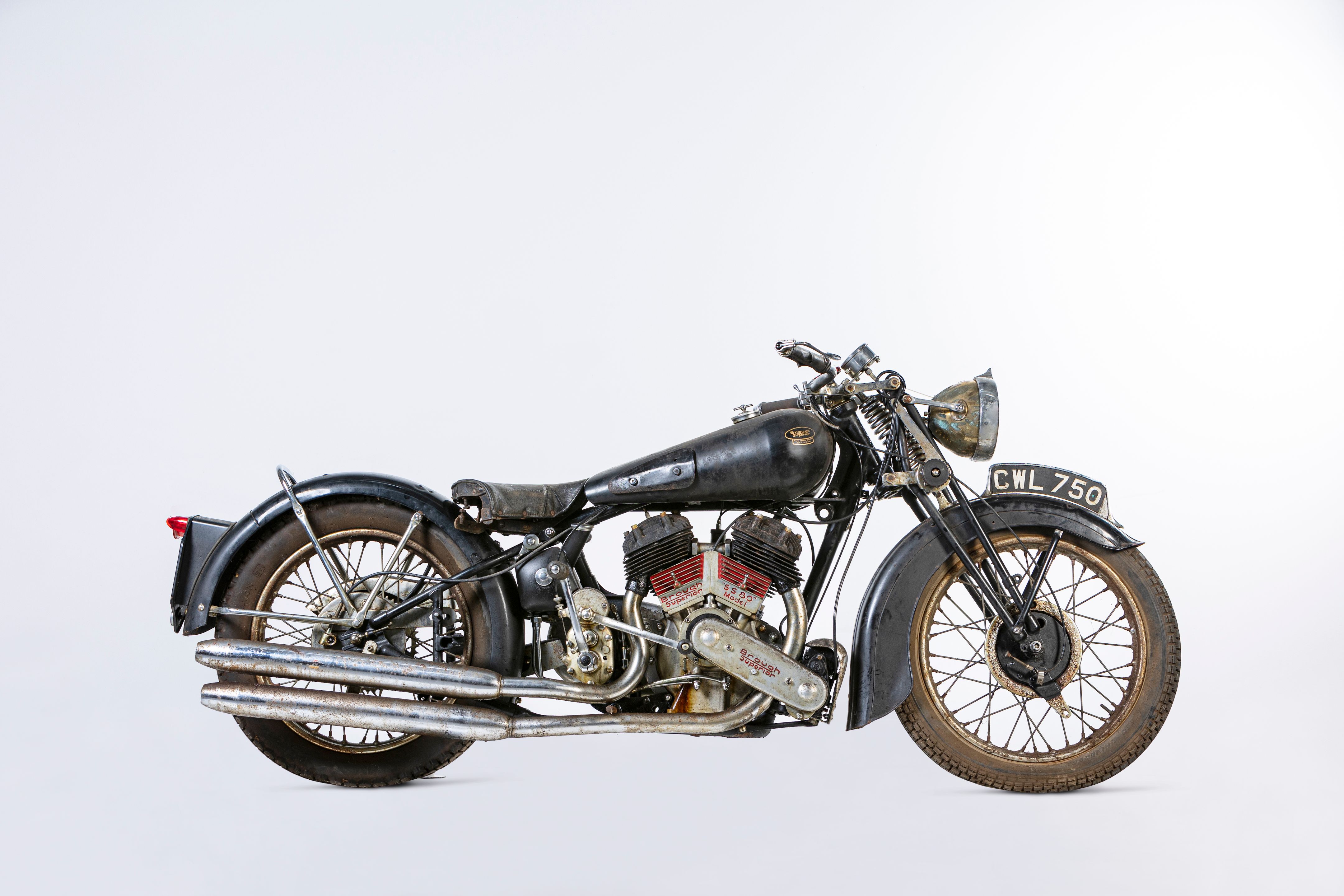 Bonhams Cars : 1936 Brough Superior 982cc SS80 Project Frame no. M8 ...