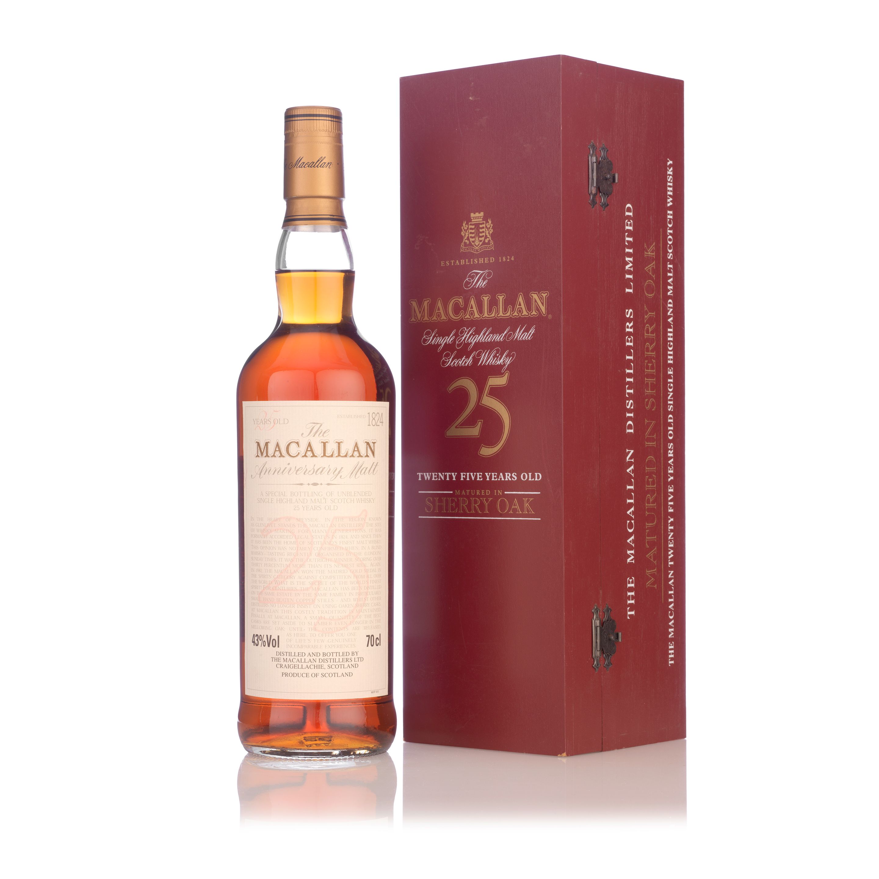 Bonhams : The Macallan Anniversary Malt-25 year old