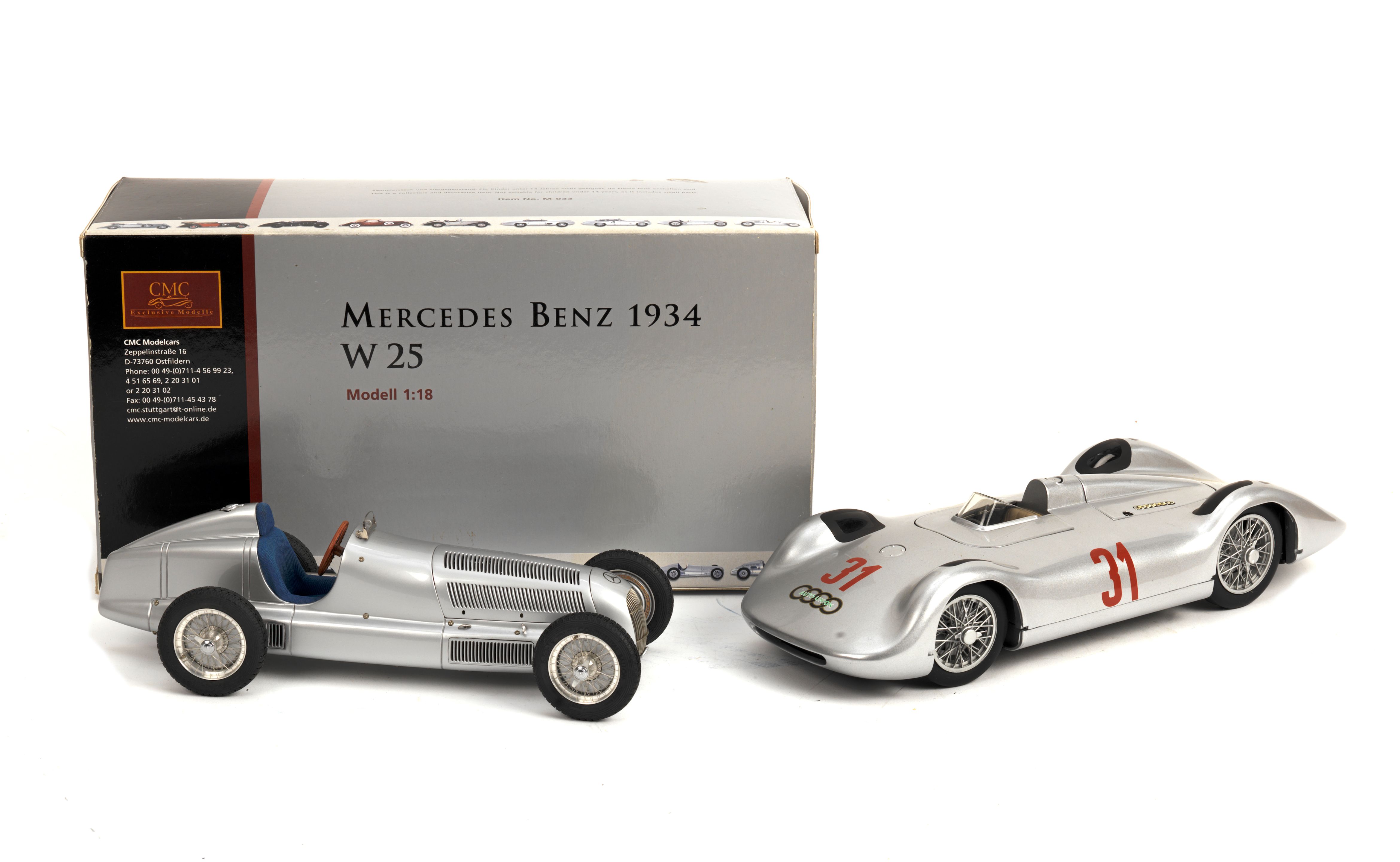 Bonhams Cars : A boxed 1:18 scale model of a 1934 Mercedes-Benz 'Silver ...