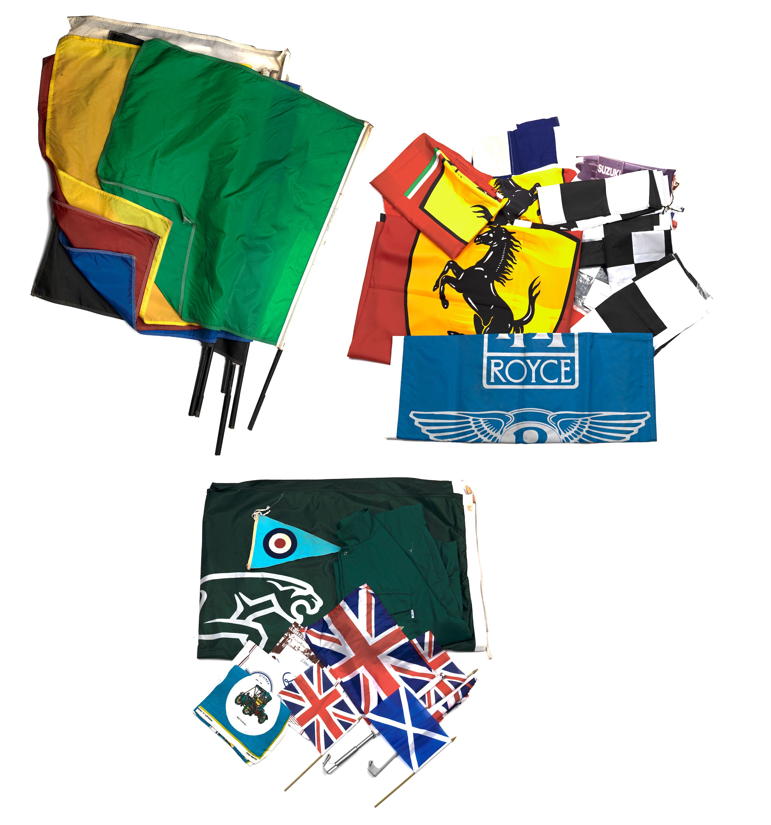 Bonhams Cars : Assorted motoring flags, ((Qty))