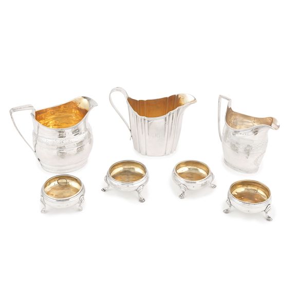 Bonhams : A collection of antique silver items varying maker's (11)
