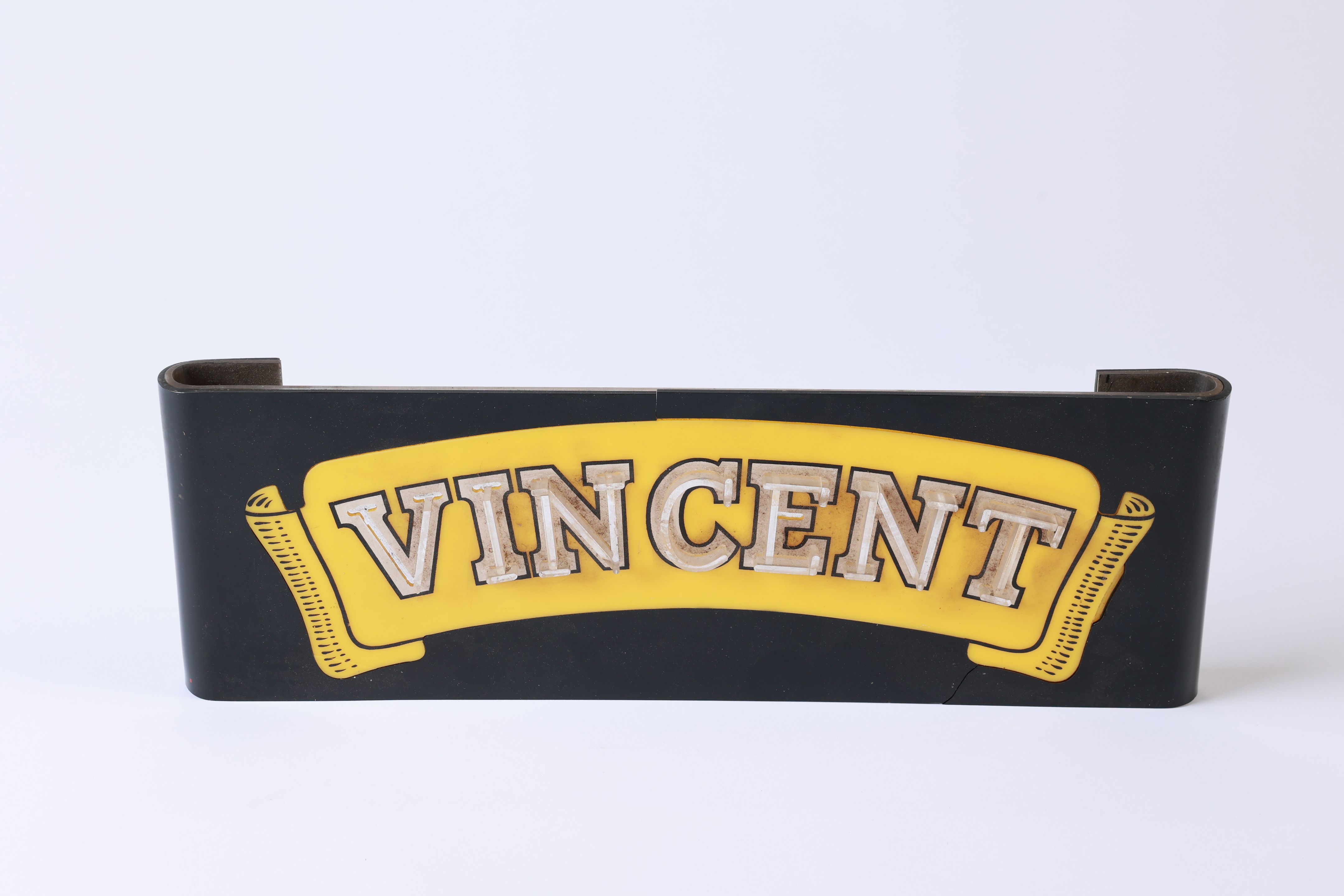 Bonhams Cars : A Vincent advertising sign