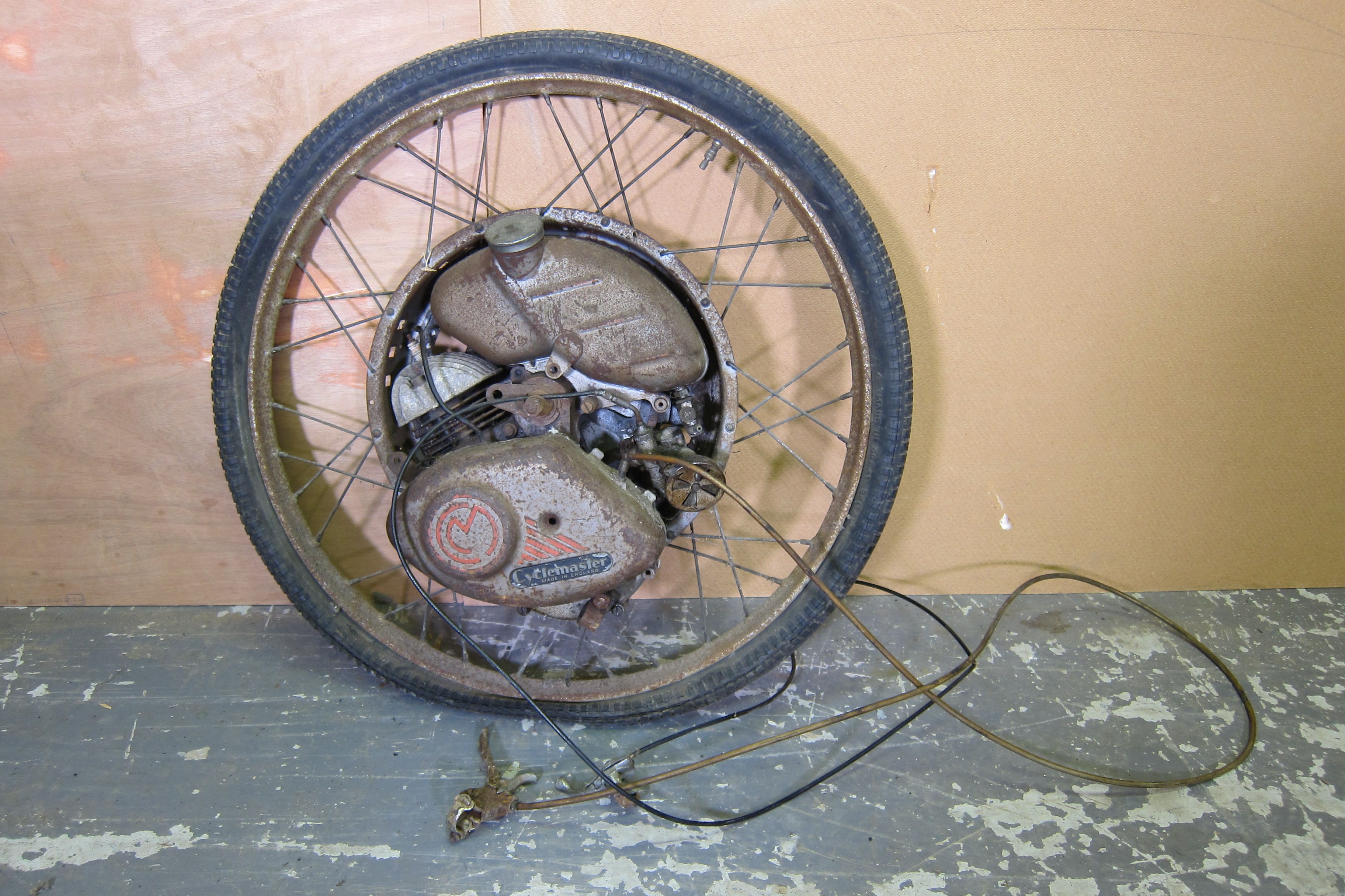 Bonhams Cars : A Cyclemaster Motor Wheel attachment