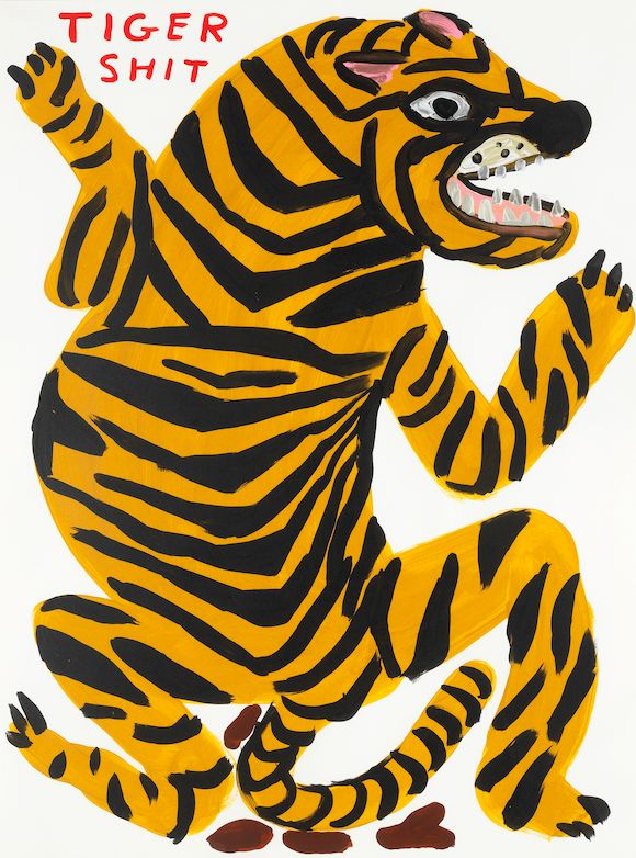 Bonhams : David Shrigley (British, born 1968) Tiger Shit Screenprint in ...