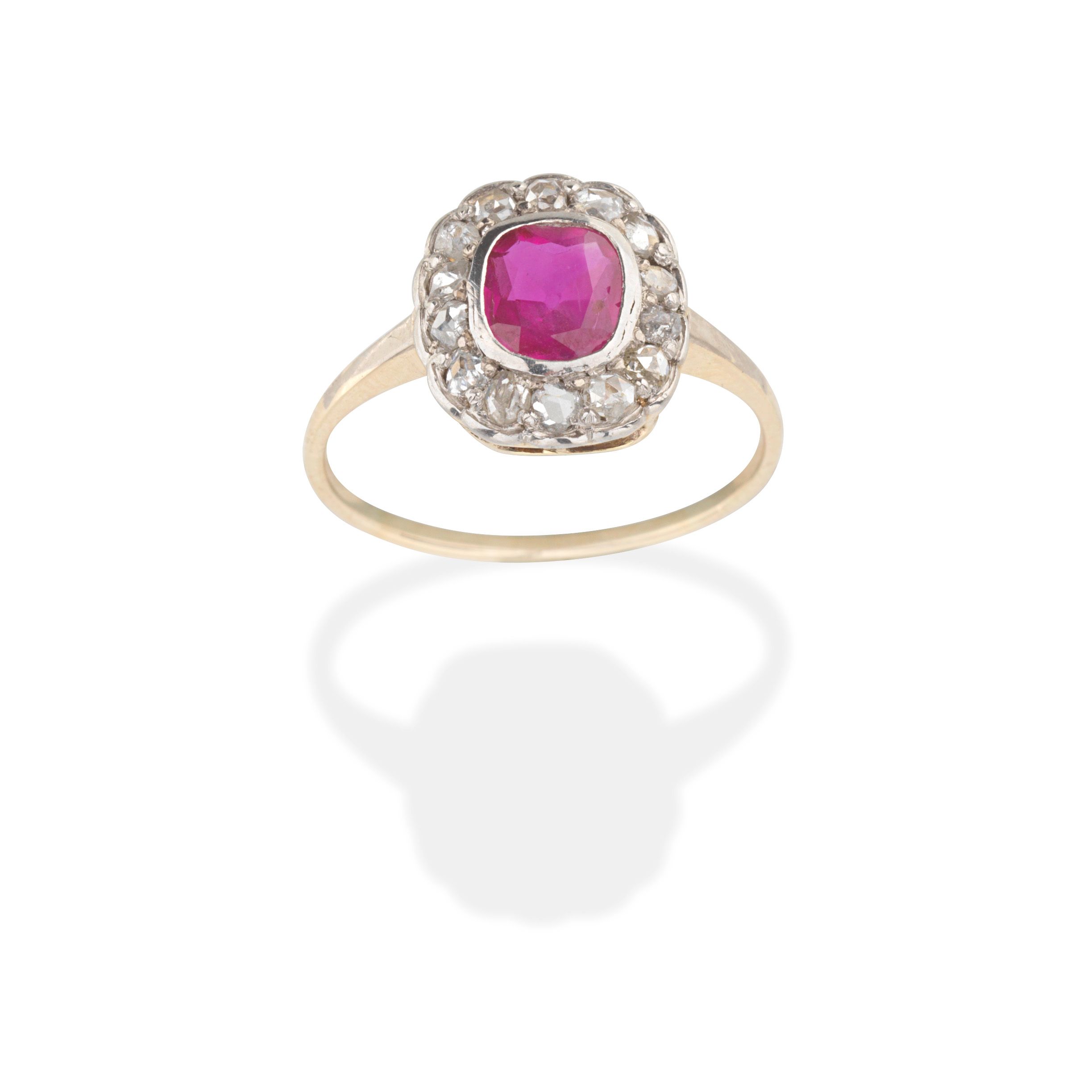 Bonhams : RUBY AND DIAMOND RING