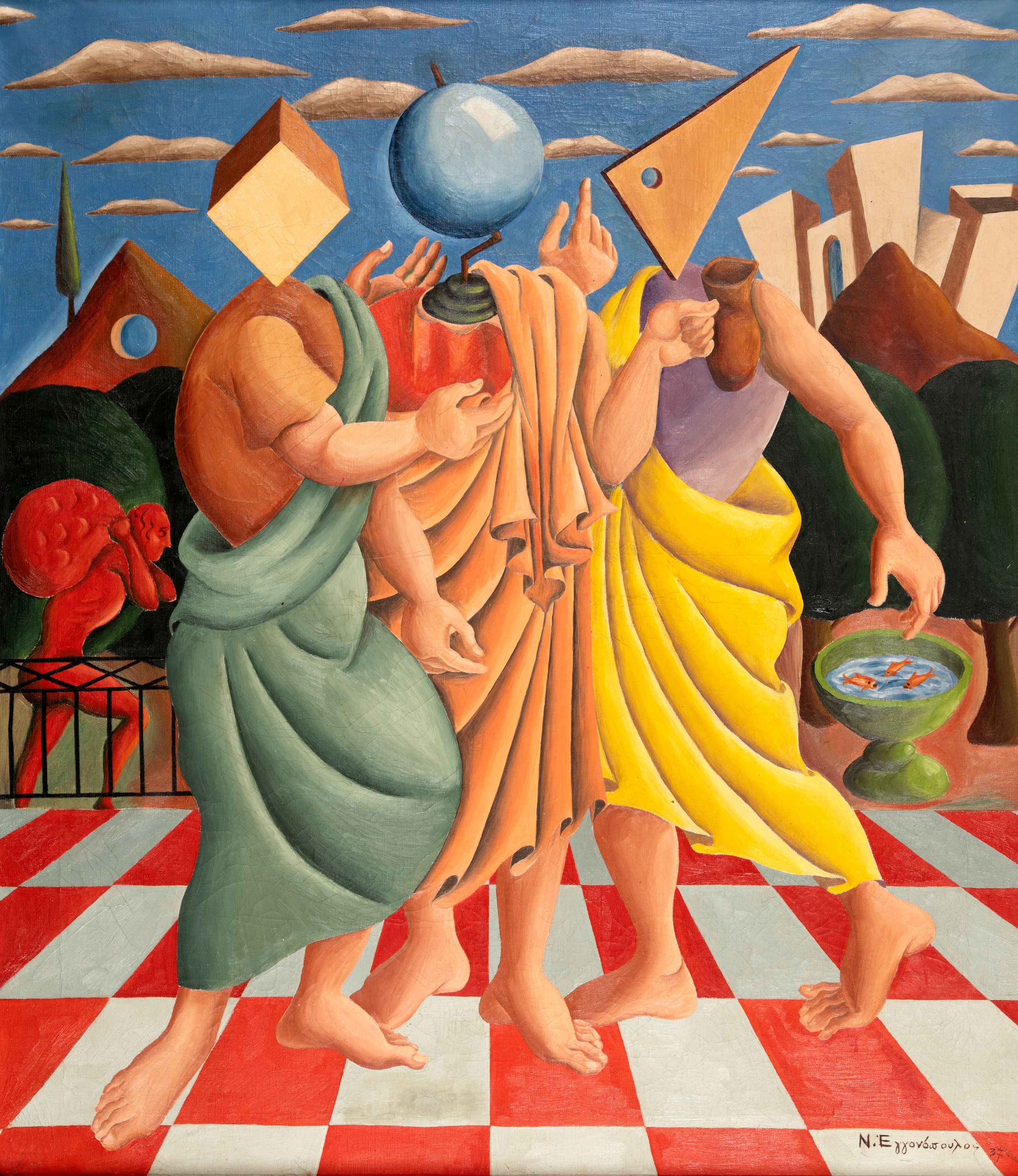 Bonhams Cornette de Saint Cyr : Nikos Engonopoulos (Greek, 1907-1985 ...