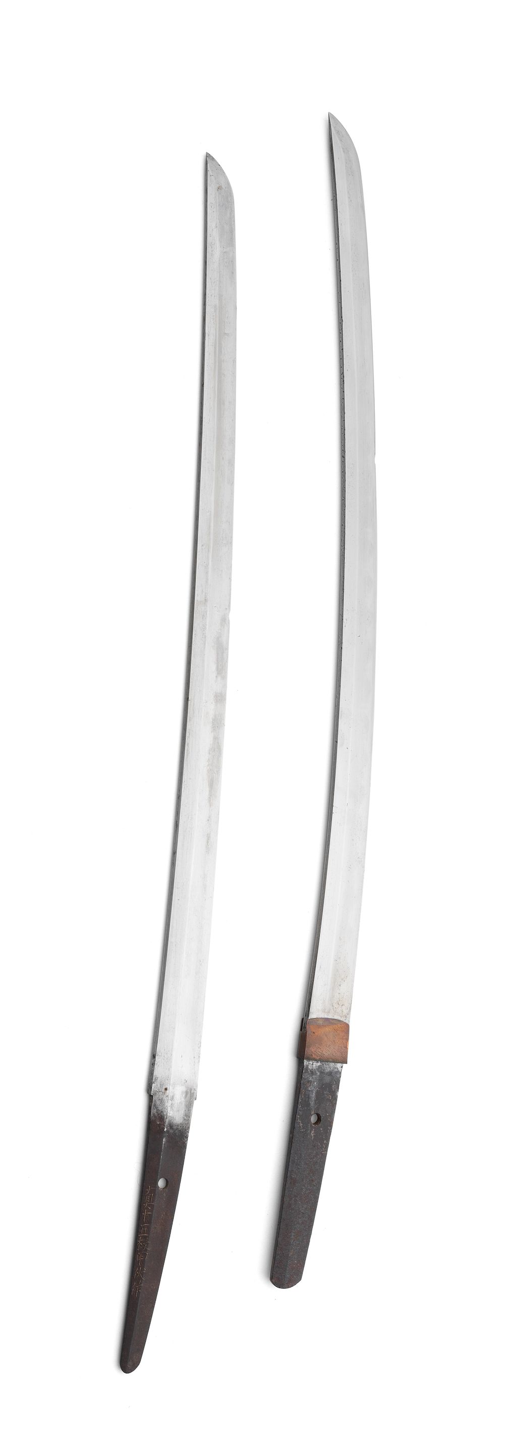 Bonhams : TWO MOUNTED KATANA (LONG SWORDS) Edo period (1615-1868), the ...