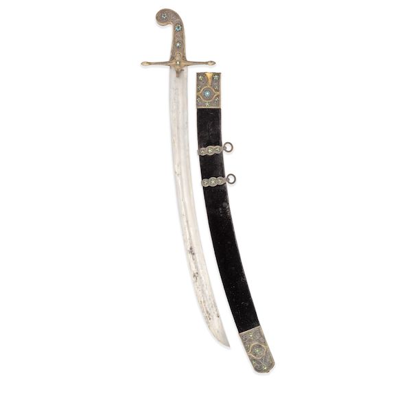 Bonhams : A pearl-set silver-gilt mounted dress sword in the Ottoman ...