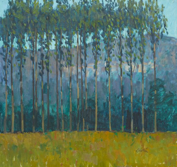 Bonhams : George Devlin RSW (British, 1937-2014) Morning in the Cevennes
