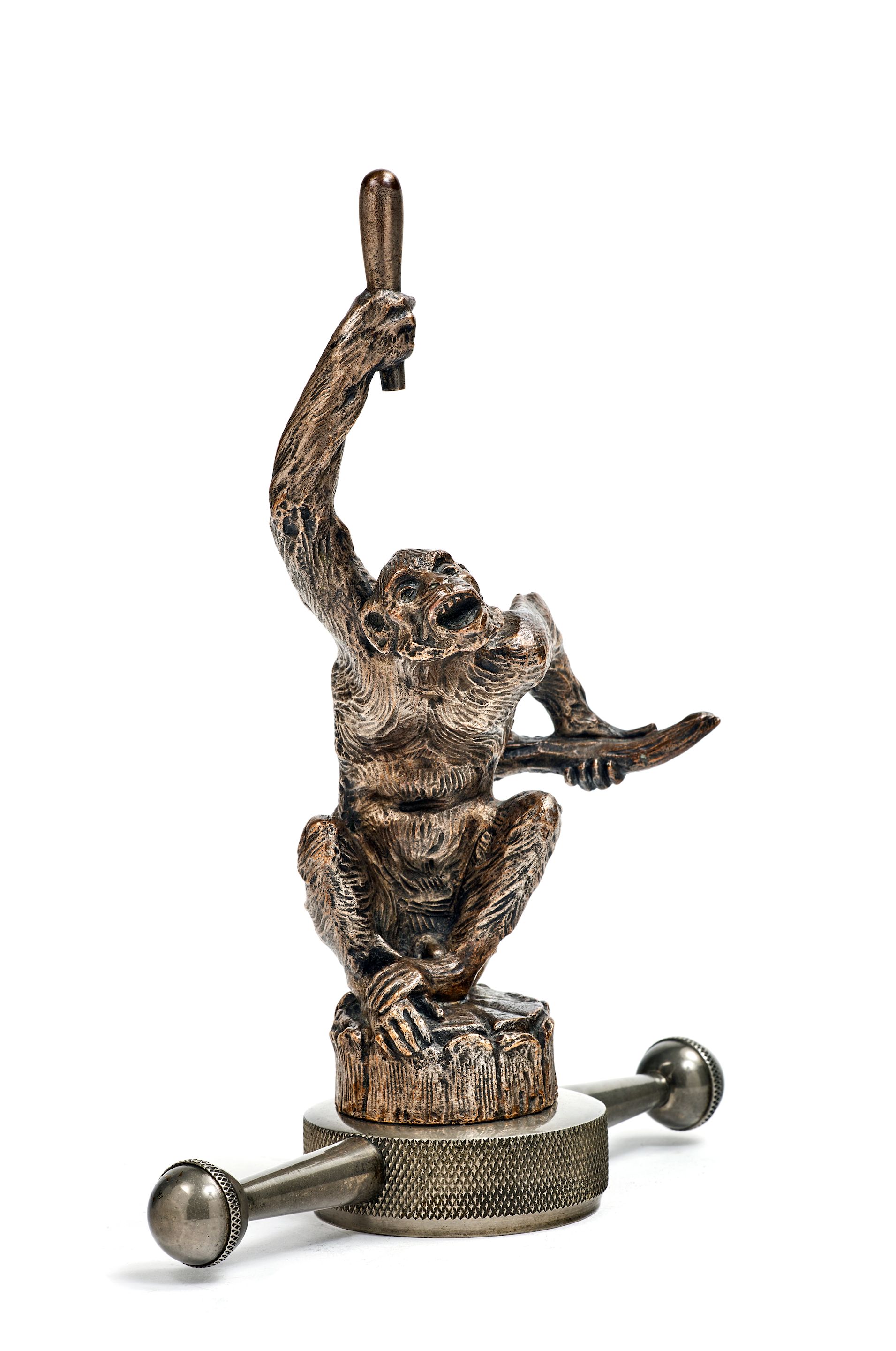 Bonhams Cars : Monkey policeman by Elie Ottavy (1887-1951) H: 23 cm.