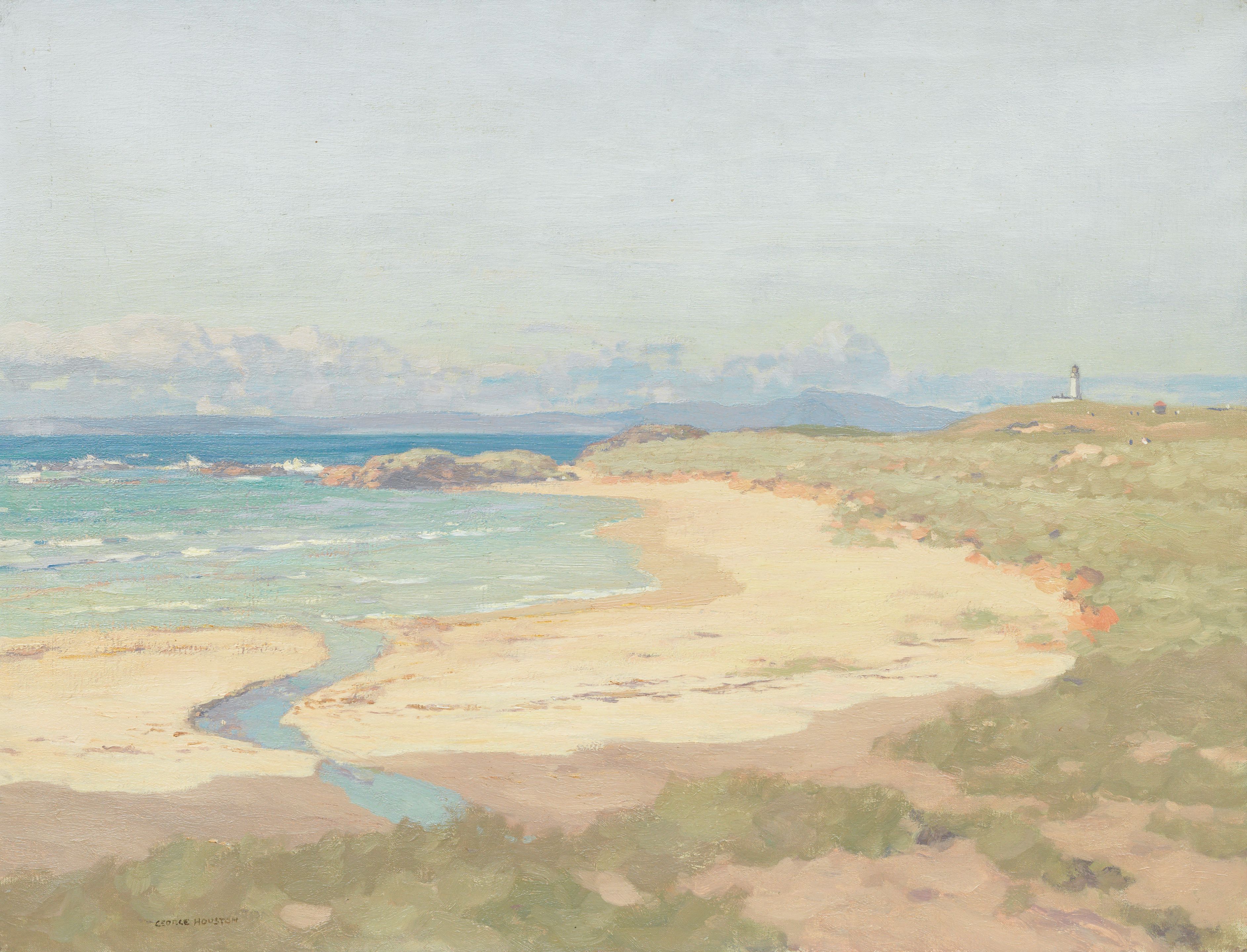 Bonhams : George Houston RSA RSW RGI (British, 1869-1947) Turnberry Bay ...