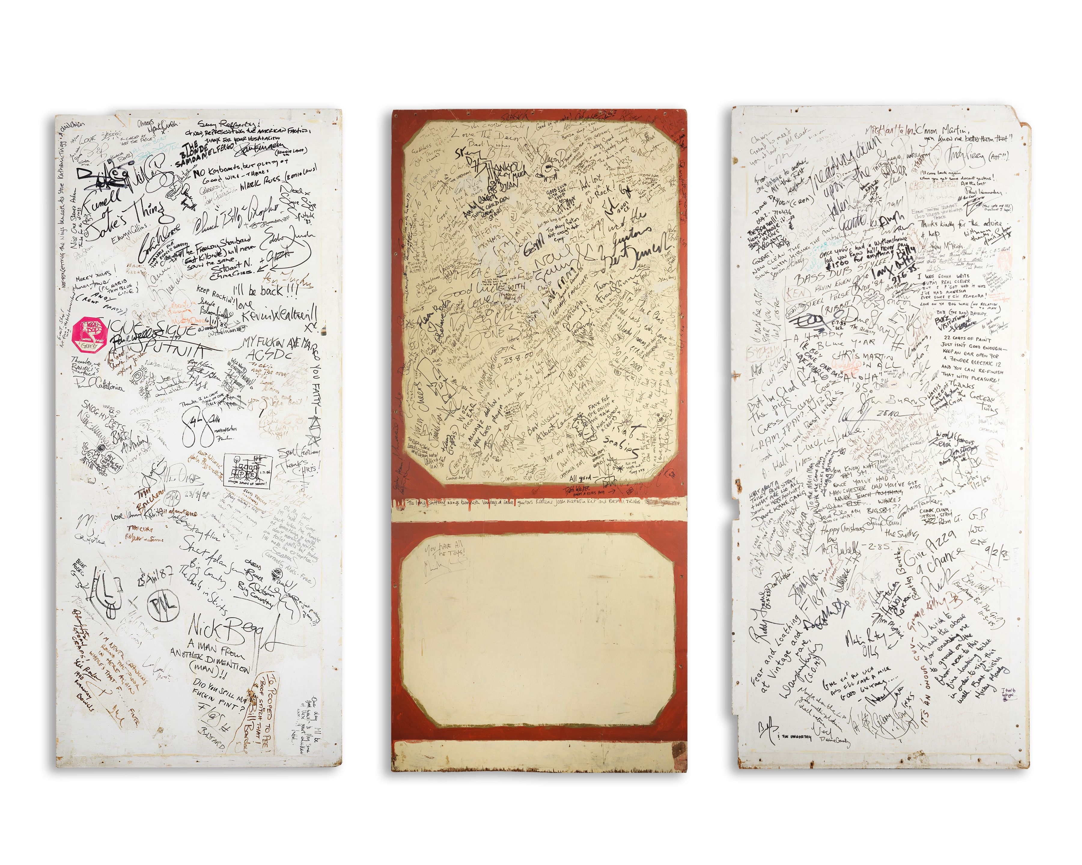 Bonhams : Music Three Extensively Signed Wooden Panels from Denmark ...