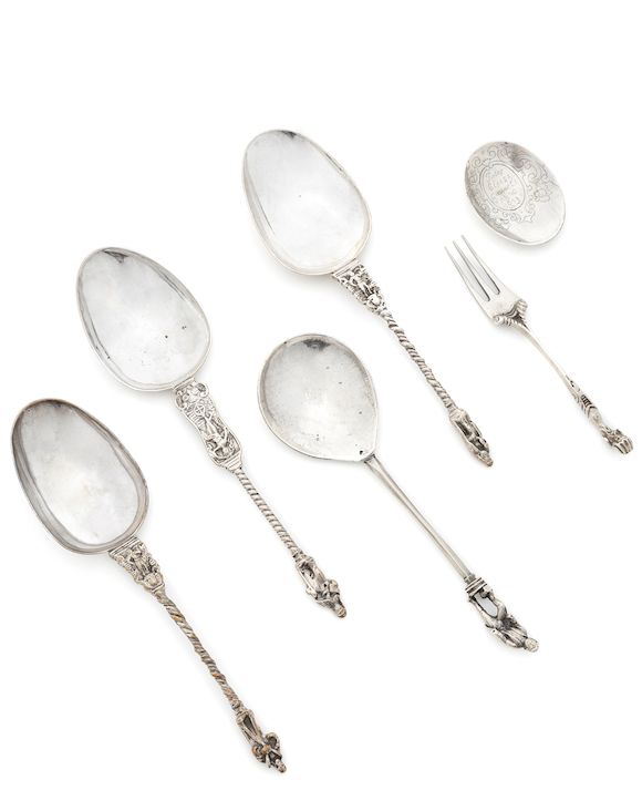 Bonhams : A Hanau silver spoon Simon Rosenau, Bad Kissingen, late 19th ...