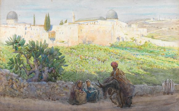 Bonhams : Alfred Edward Emslie, ARWS (British, 1848-1918) Jerusalem